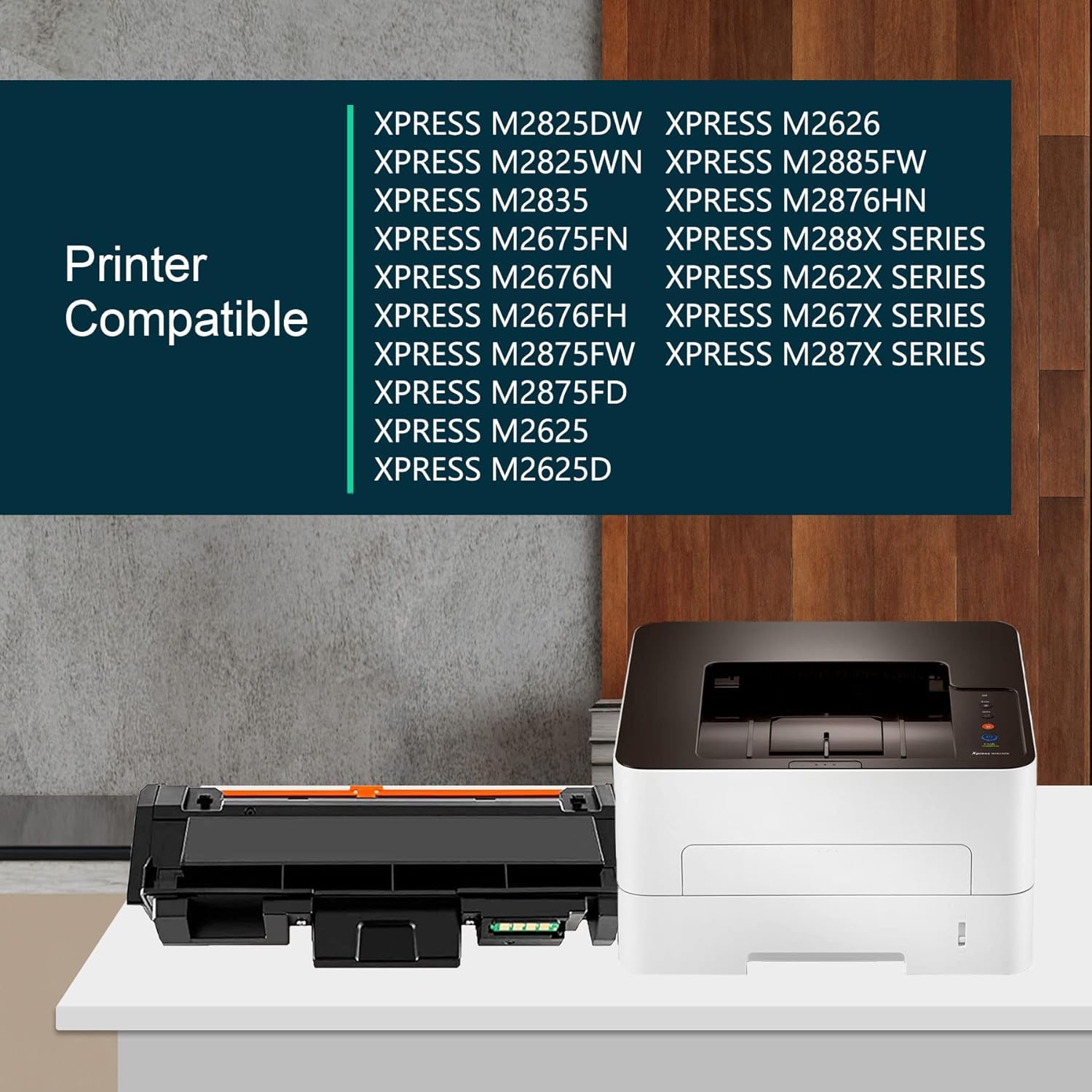 MLT-D116L 116L Black Toner Cartridge - (SU832A) Replacement for Samsung D116L MLT-D116L Toner Xpress M2825DW M2825WN M2835DW M2675FN M2676N M2676FH M2875FD M2875FW M2885FW Printer, 1 Pack