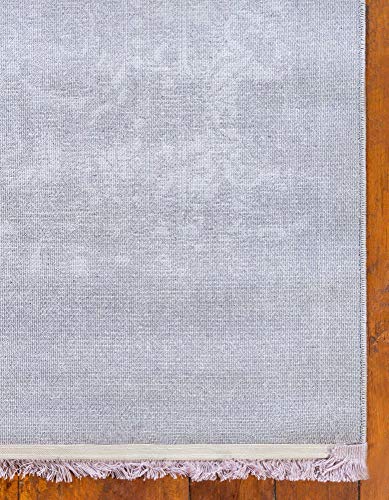 Unique Loom Traditional Classic Intricate Design with Distressed Vintage Detail, Area Rug, 3 ft 3 in x 5 ft 3 in, Purple/Ivory