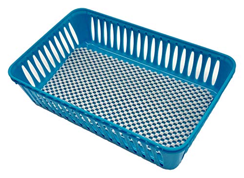 JAVA 10 Piece Assorted Size Organizing Storage Bin Baskets Set (Turquoise)