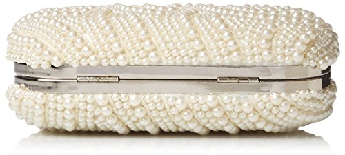 Snowskite Women's Handmade Full Pearl Bridal Evening Clutch Bag Ivory