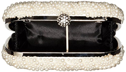Snowskite Women's Handmade Full Pearl Bridal Evening Clutch Bag Ivory