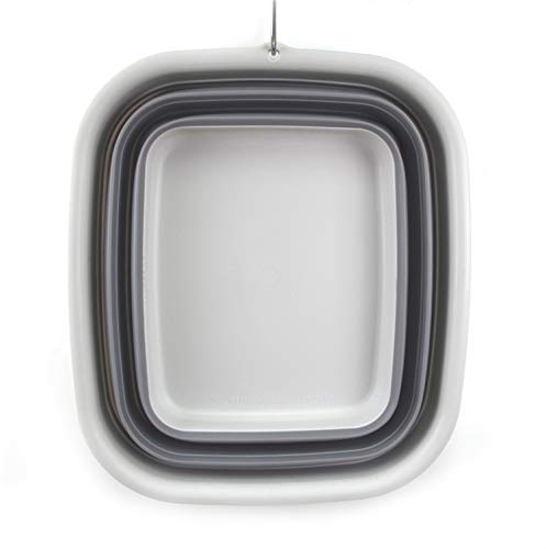 SAMMART 15L Collapsible Tub (Dark Grey, 1)