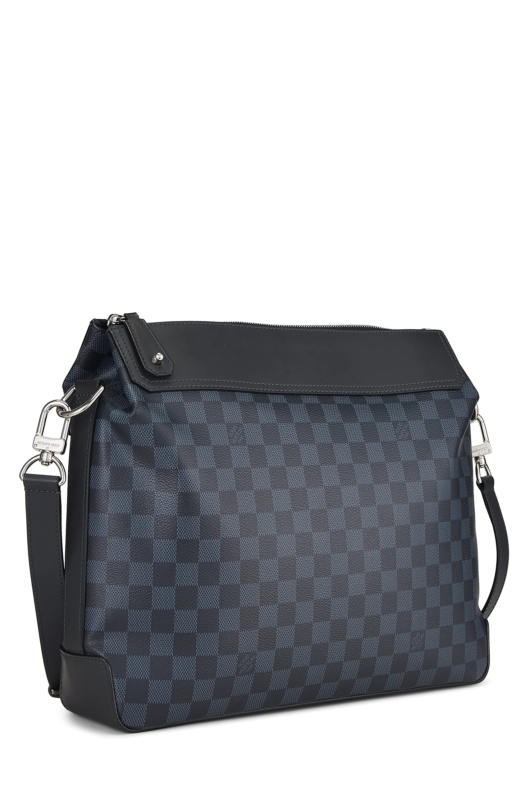 Louis Vuitton, Pre-Loved Damier Cobalt Greenwich Messenger, Blue