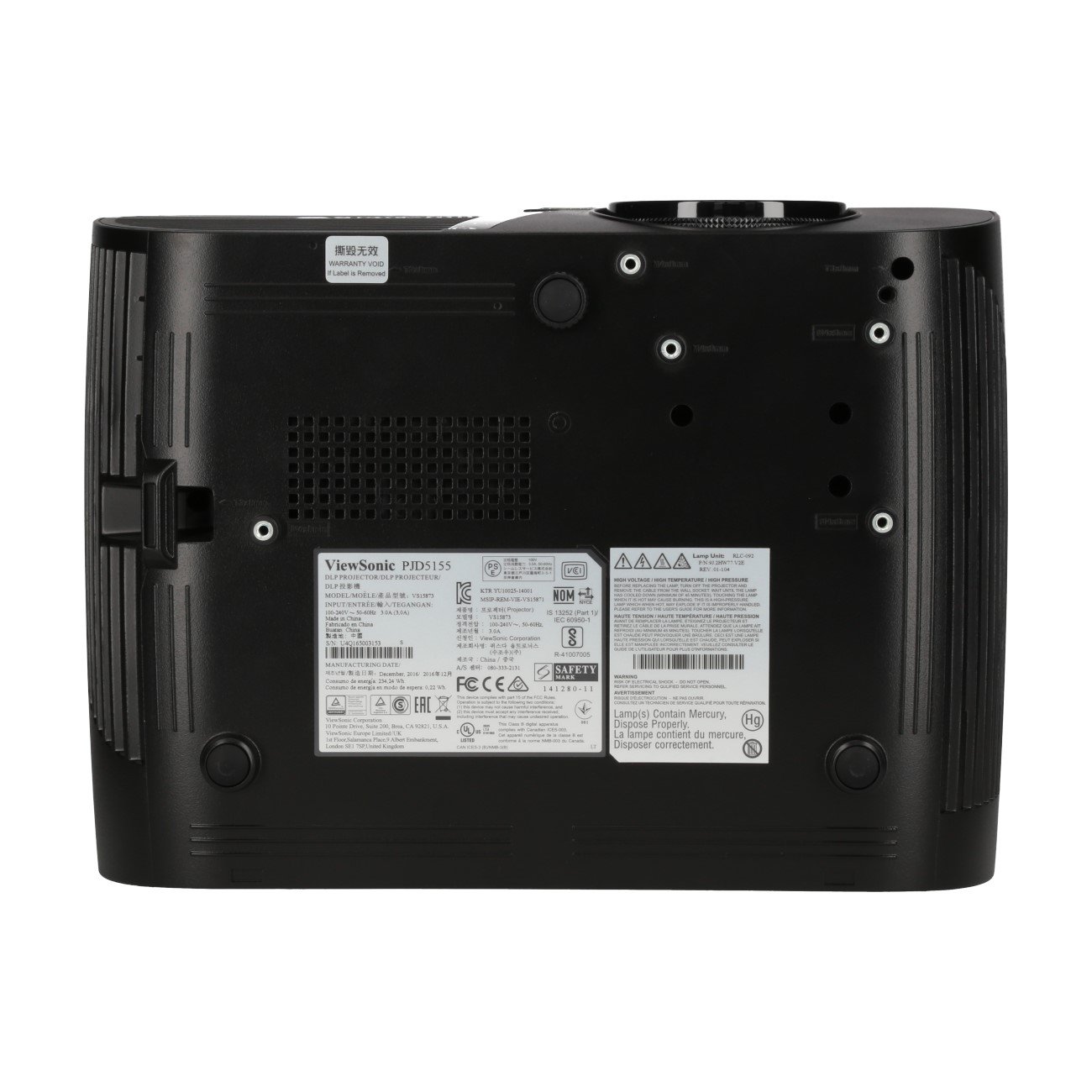ViewSonic PJD5155 3300 Lumens SVGA DLP Projector with HDMI
