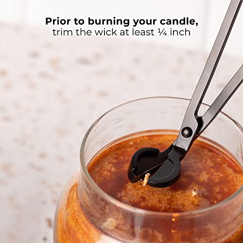 A Cheerful Giver — Orange Cinnamon Clove - 34oz Papa Scented Candle Jar with Lid - Keepers of the Light - 155 Hours of Burn Time, Gift for Women, Orange