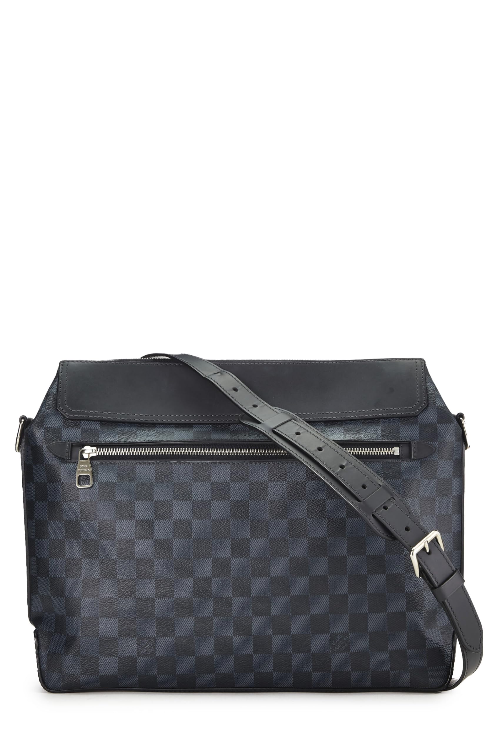 Louis Vuitton, Pre-Loved Damier Cobalt Greenwich Messenger, Blue