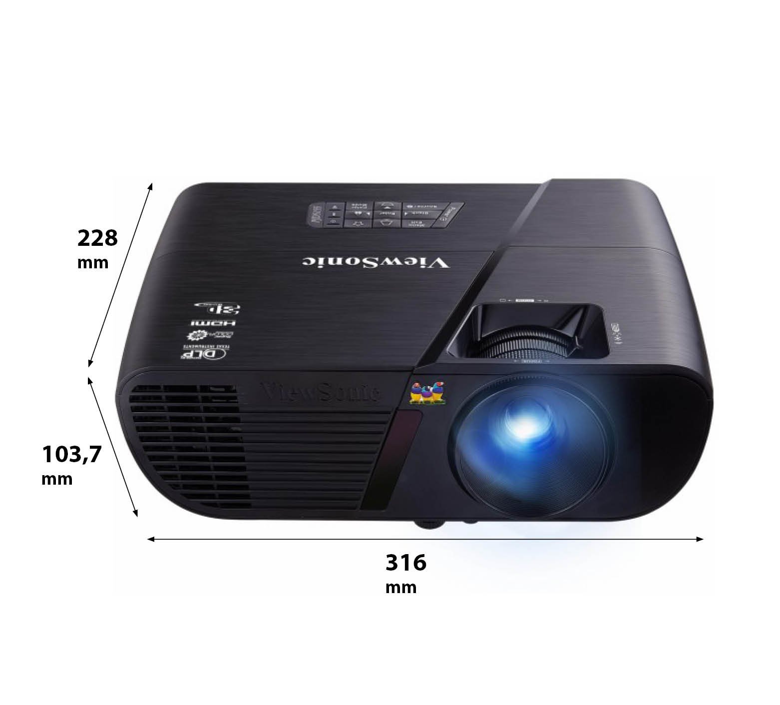 ViewSonic PJD5155 3300 Lumens SVGA DLP Projector with HDMI