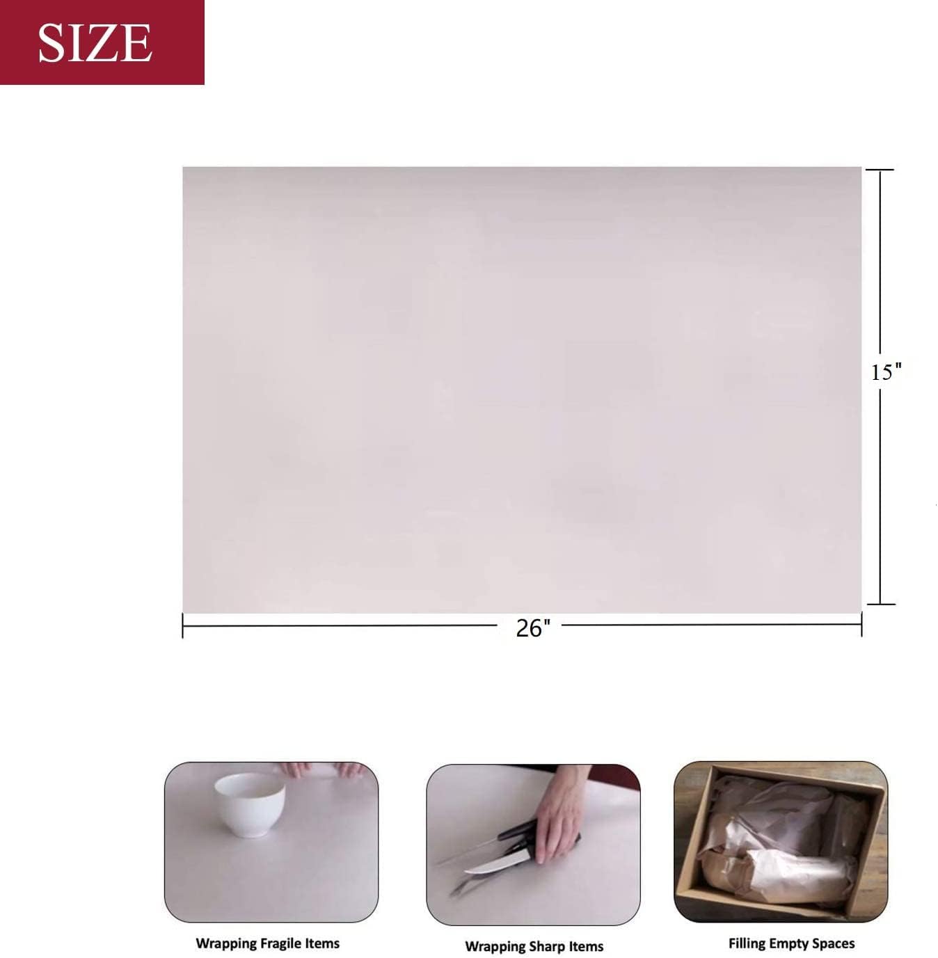Newsprint Packing Paper Sheets for Moving, Shipping, Box Filler, Wrapping and Protecting Fragile Items 1.3 Lbs (50 Sheets, 26β x 15β)