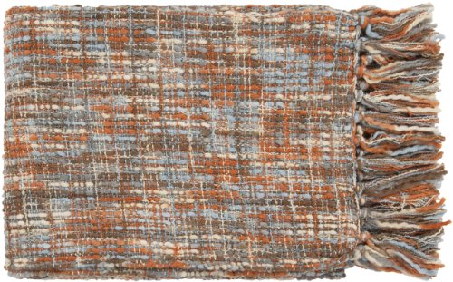 Artistic Weavers Sylvia Throw Blanket, 50" x 60", Burnt Orange