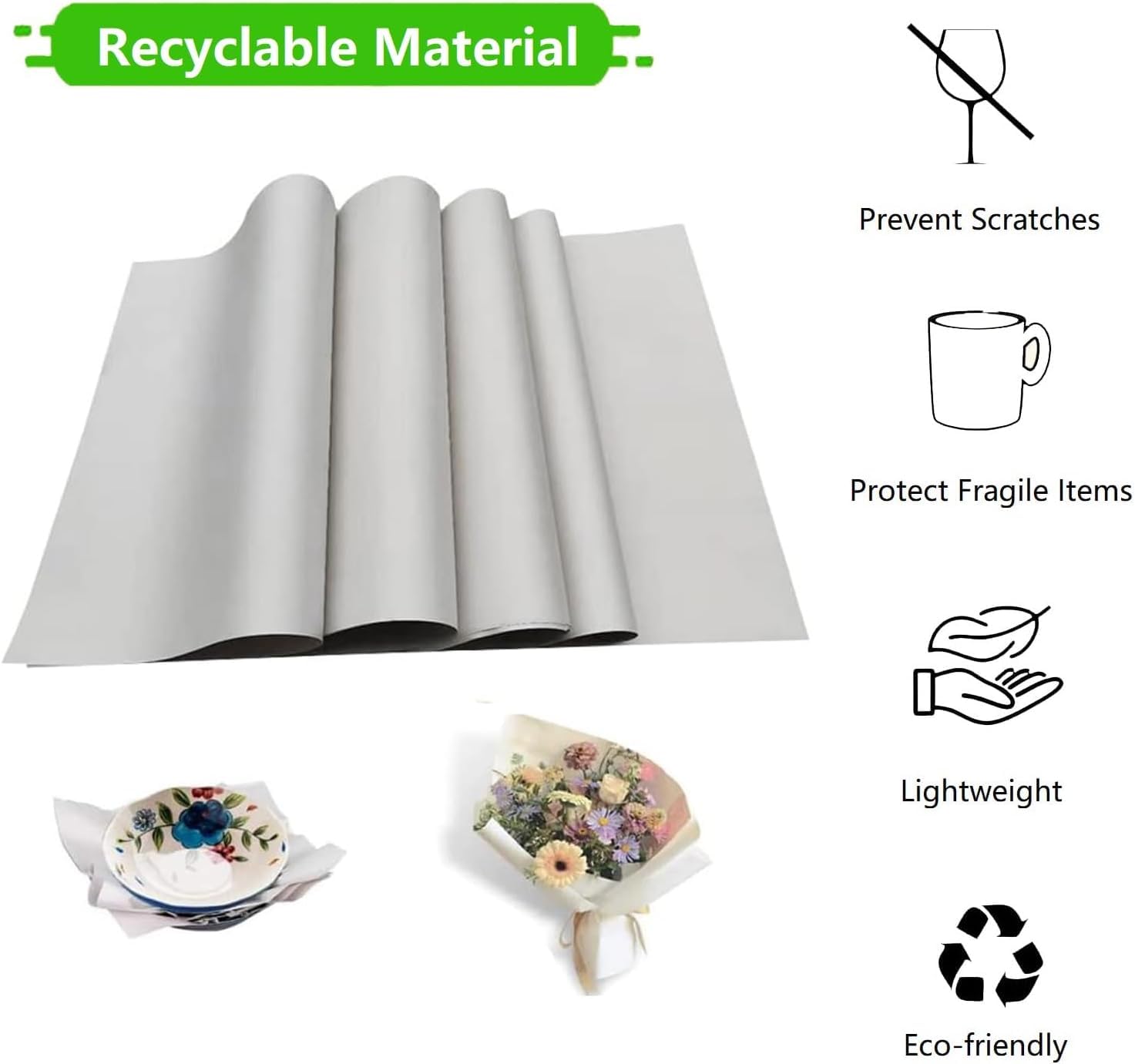Newsprint Packing Paper Sheets for Moving, Shipping, Box Filler, Wrapping and Protecting Fragile Items 1.3 Lbs (50 Sheets, 26β x 15β)