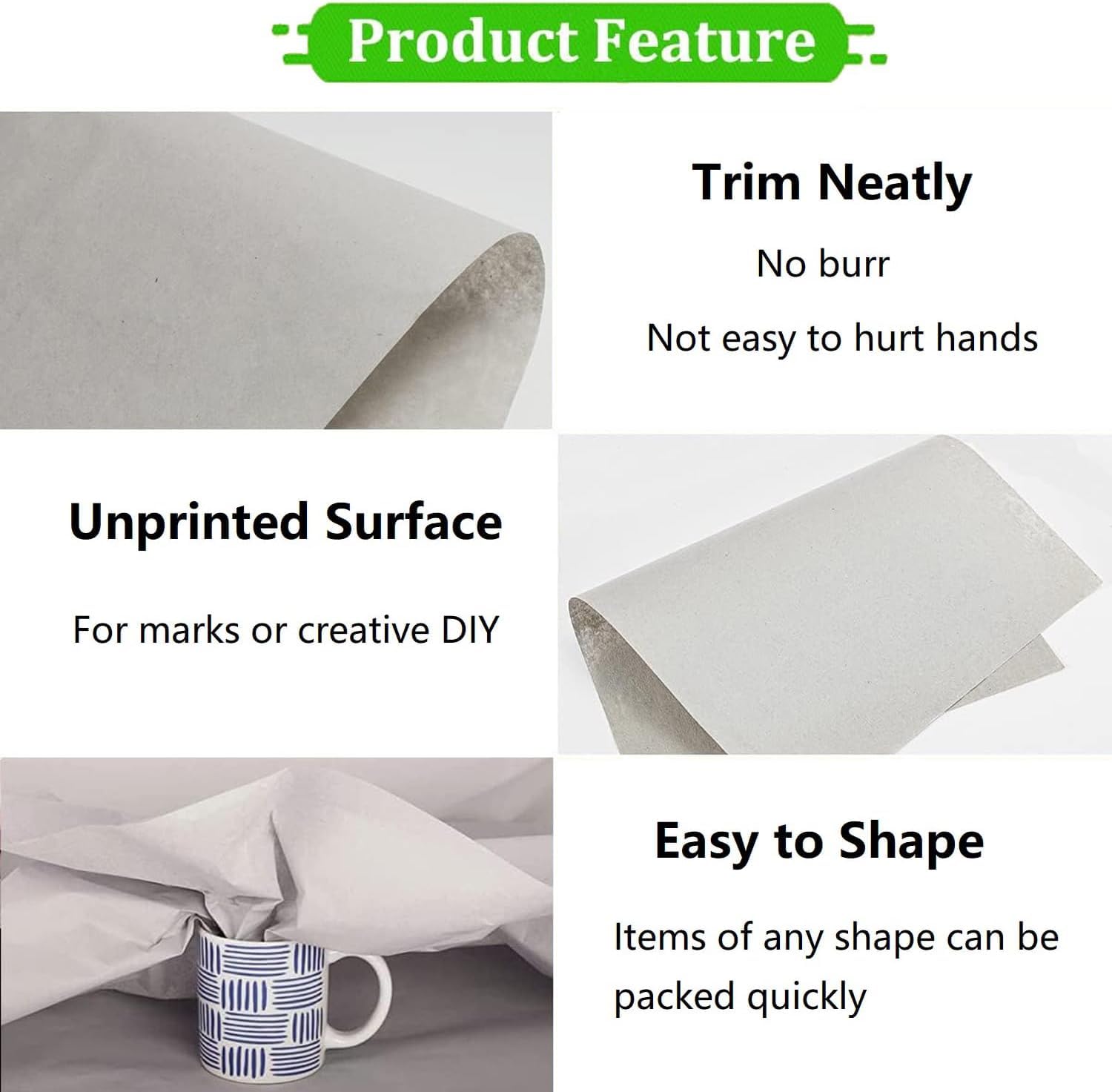 Newsprint Packing Paper Sheets for Moving, Shipping, Box Filler, Wrapping and Protecting Fragile Items 1.3 Lbs (50 Sheets, 26β x 15β)