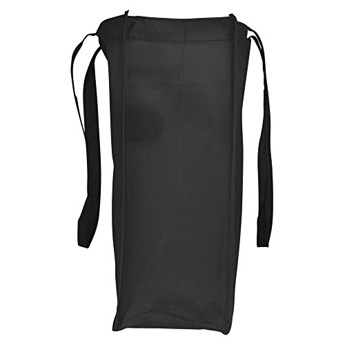DALIX 20" Extra Large Reuseable Eco-Friendly Recycled Material Tote Bag in Black-2 Pack