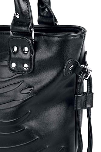 Lost Queen Women's Black Vespera Embossed Bag