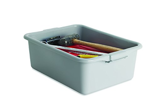 Artisan Utility Bus Box and Storage Bin with Handles, 2-Pack, Gray, 15.5" x 21" x 7"