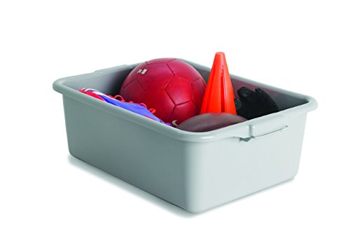 Artisan Utility Bus Box and Storage Bin with Handles, 2-Pack, Gray, 15.5" x 21" x 7"
