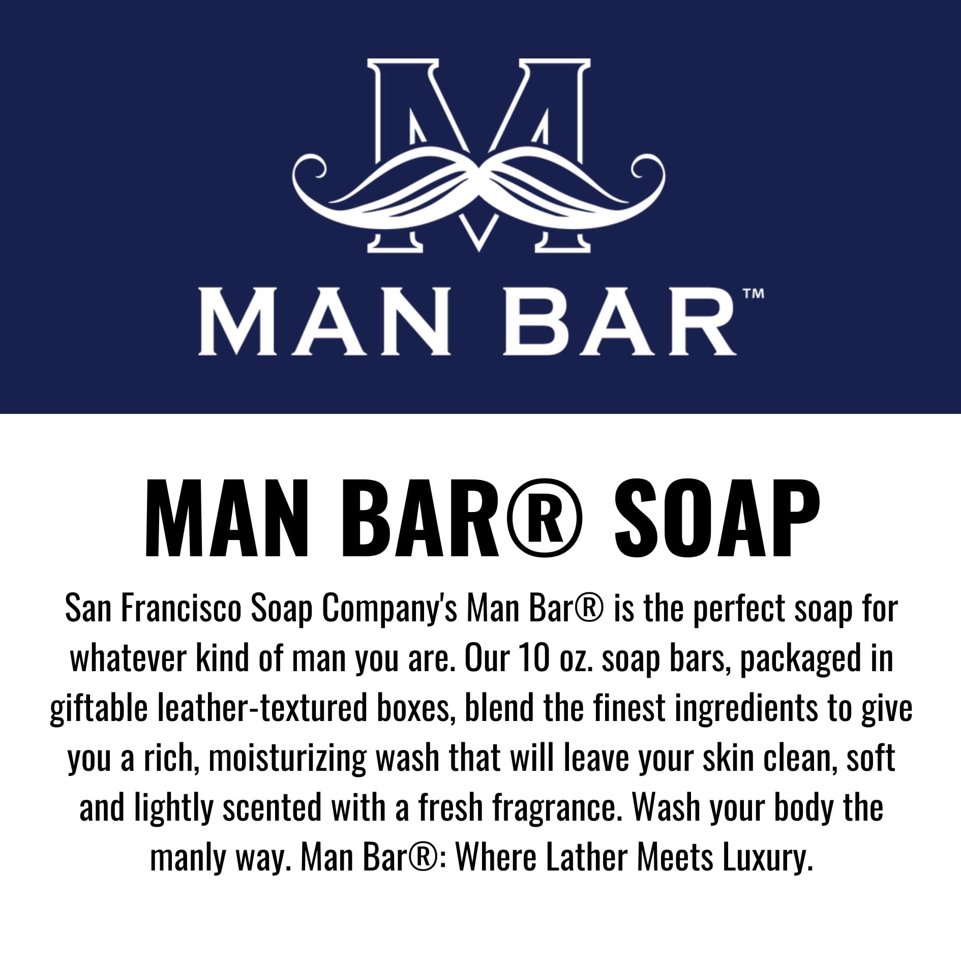 San Francisco Soap Company Spiced Tobacco Fragrance Man Bar – Moisture Rich