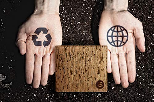 Vegan Wallet Made of Eco Friendly Cork, A Special & Unique Gift for Men, Extra Capacity For Notes, Credit Cards & IDs, Slim Cruelty Free RFID Blocking Wallet, Includes a Beautiful Recyclable Gift Box