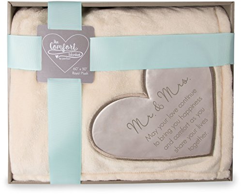 The Comfort Blanket 19527 Soft Blanket Mr & Mrs Thick Warm Royal Plush Throw Blanket