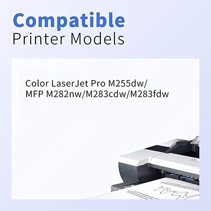myCartridge PHOEVER (206X with CHIP) Compatible Toner Cartridge Replacement for HP 206X W2110X 206A High Yield Fit for M255dw MFP M283fdw M283cdw M282nw Printer (Black,Cyan,Magenta,Yellow,4-Pack)