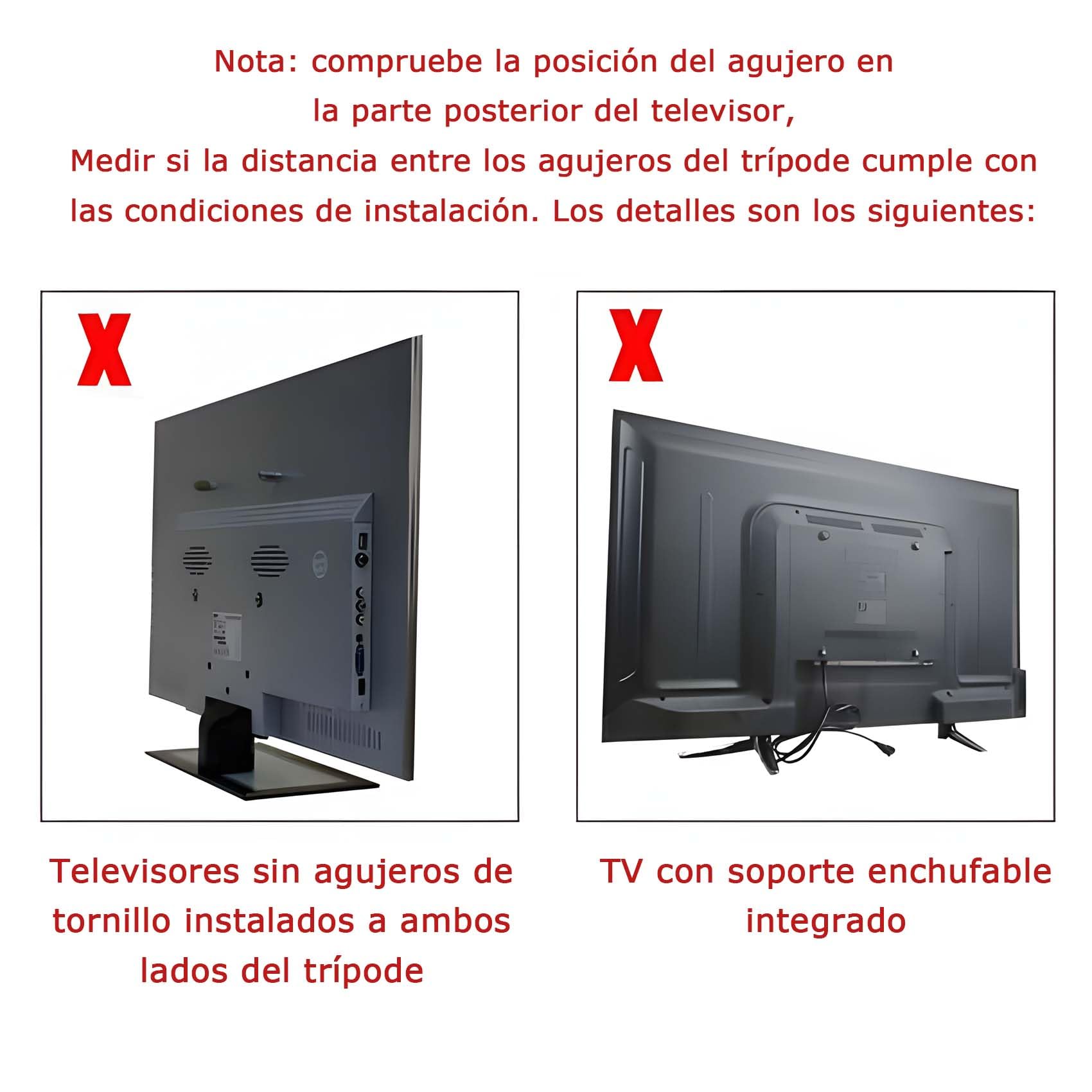 TV Stand, Base Table Top TV Stand, TV Legs TCL LCD LED Flat Screen TVs, TV Stand Mount Legs with Screws, Suitable for Small Sized TVs