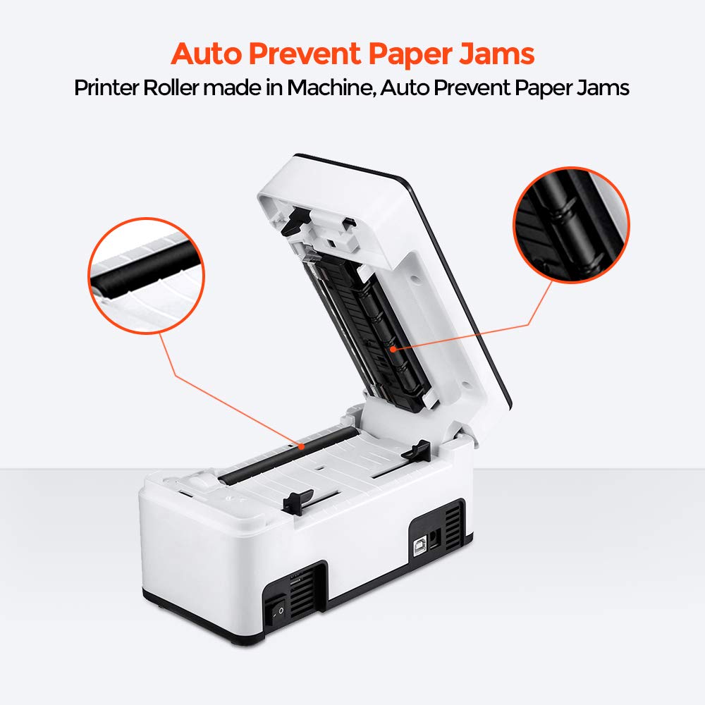MUNBYN Thermal Printer for Shipping Labels [Upgraded 2.0] Label Printer for Small Business Compatible with Amazon, Etsy, Ebay, Shopify, FedEx, UPS, USPS
