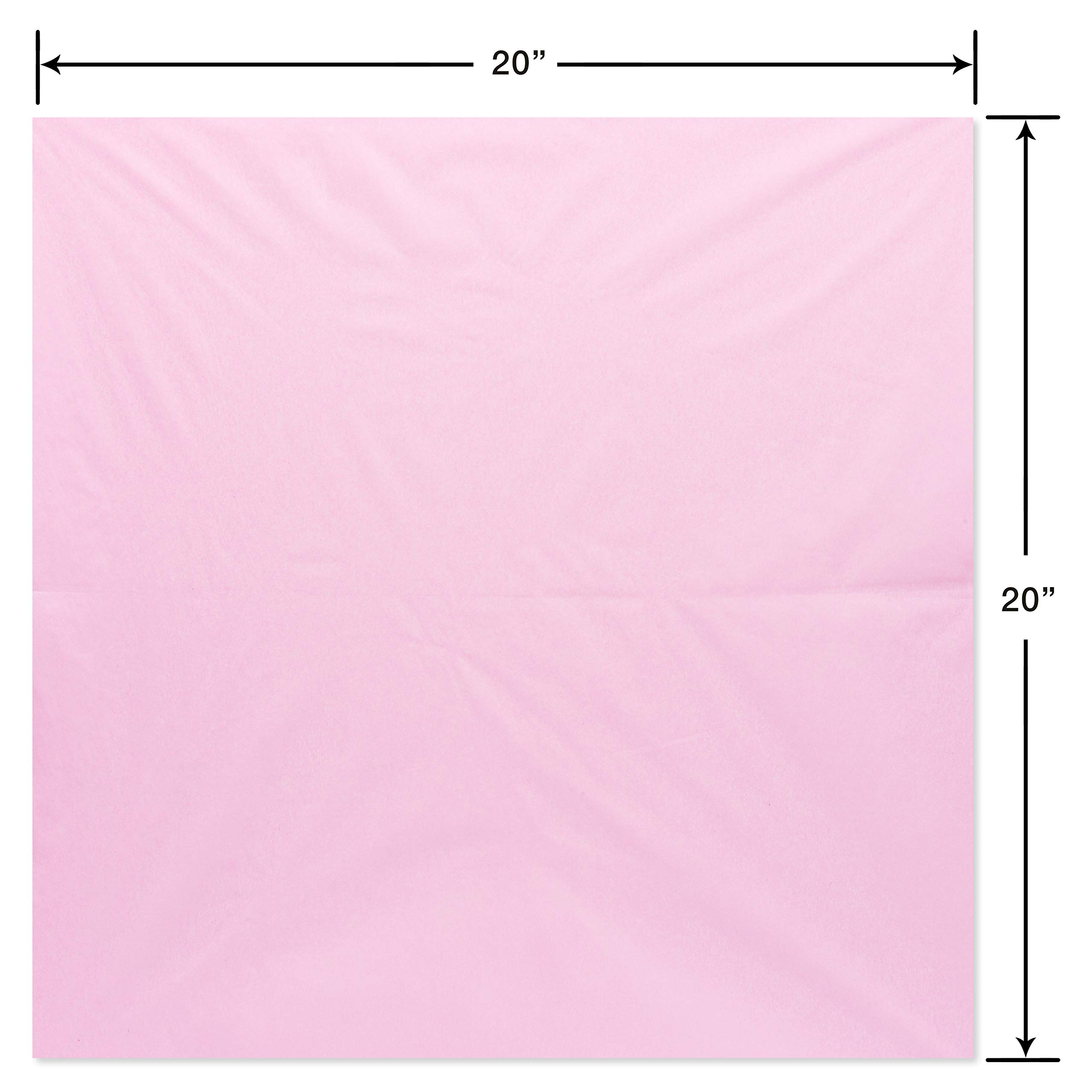 American Greetings Light Pink Tissue Paper Bulk Pack for Birthdays, Easter, Mother's Day, Father's Day, Graduation and All Occasions (125-Sheets)