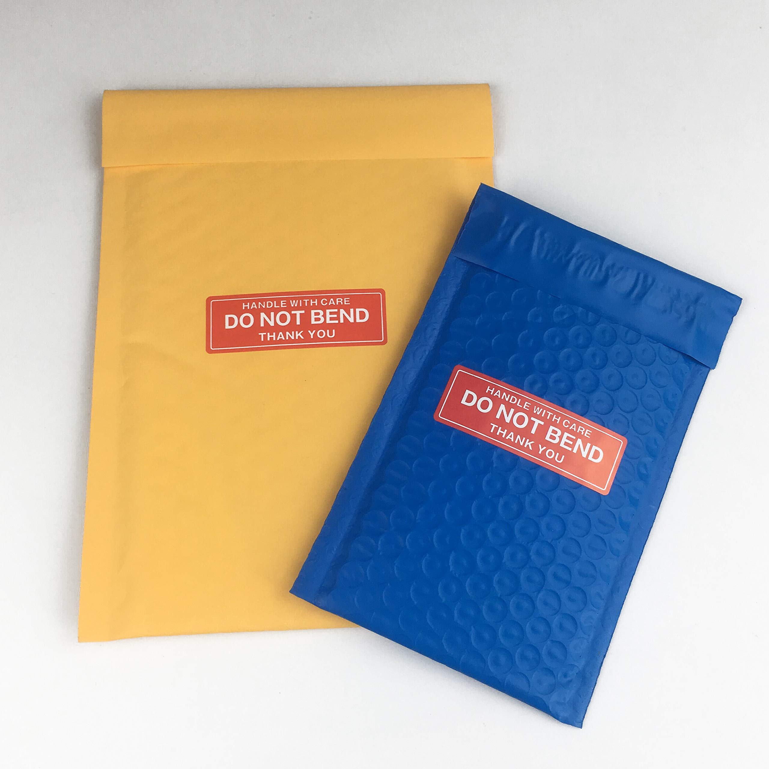 FirstZi 1x3 Inches Handle with Care - Do Not Bend - Thank You Self Adhesive Shipping Warning Labels for USPS Envelope, 1000 Stickers Per Roll
