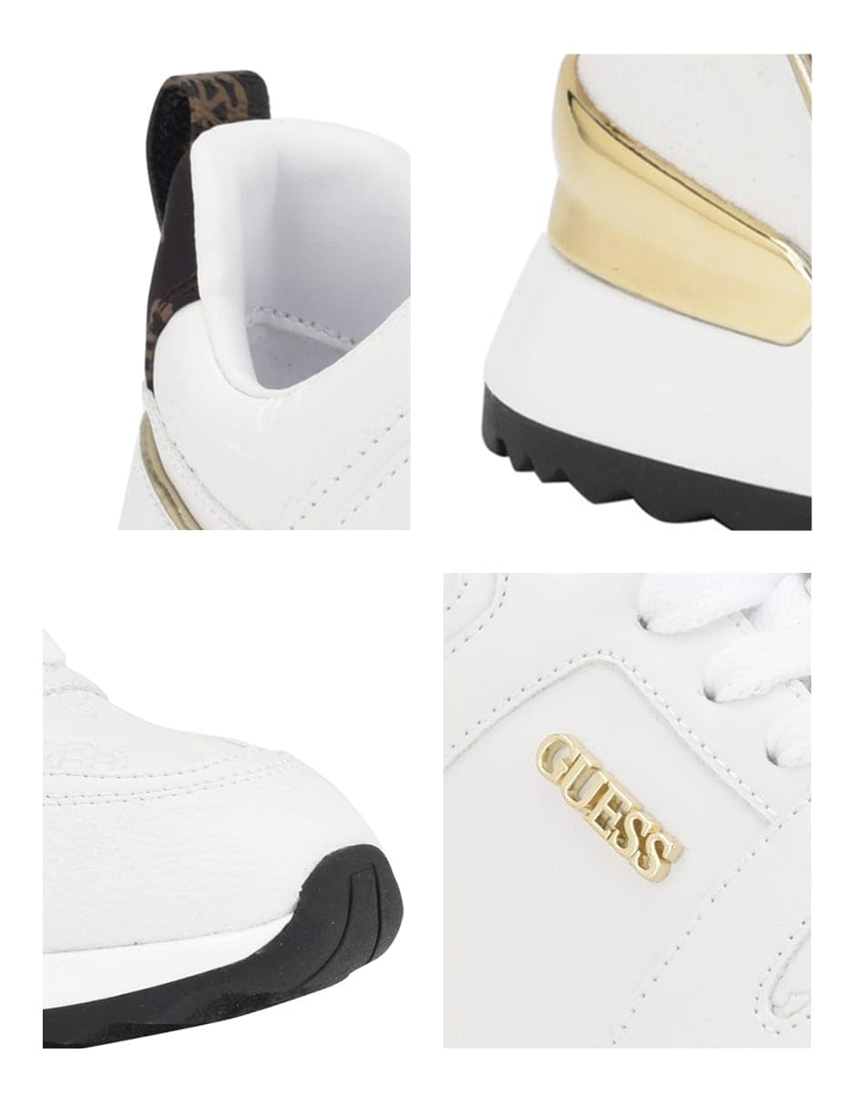 Guess Women's KADLIN Sneaker, White 140, 10