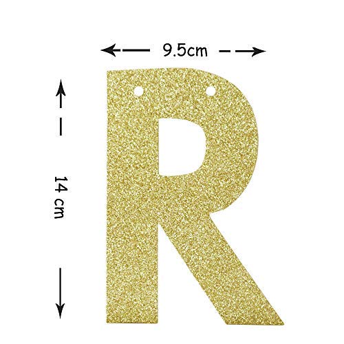 Forty & Young AF Banner,Forty AF Glitter Gold Banner, Happy 40th Birthday/Anniversary Decor (Gold)