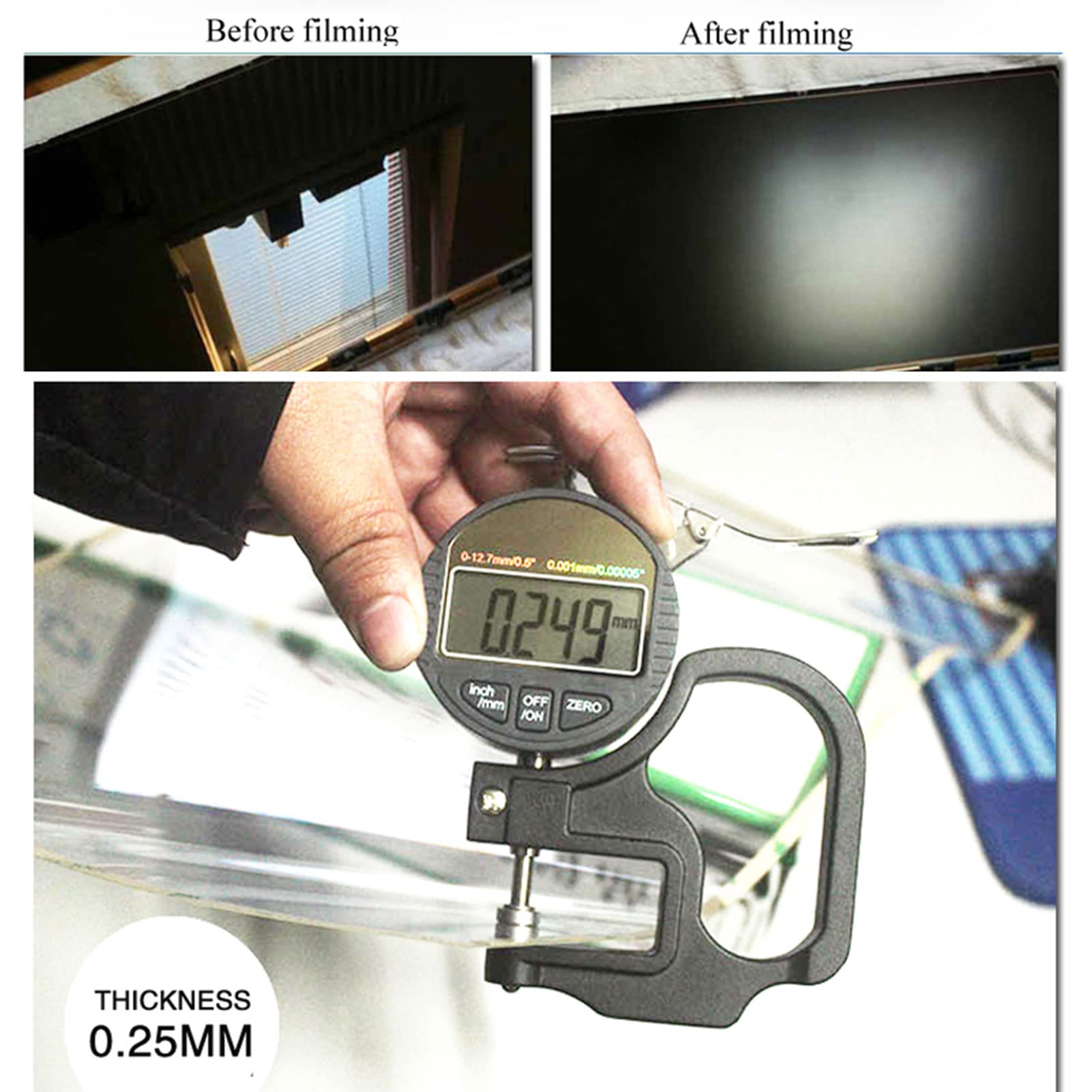 HFIX 65 Inch Anti-Glare Out Blue Light TV Screen Protector Film Blocking Radiation Shield UV Filter for Samsung,Insignia,VIZIO,TCL,Sony,Sharp,Hisense, LG etc,65 Inch