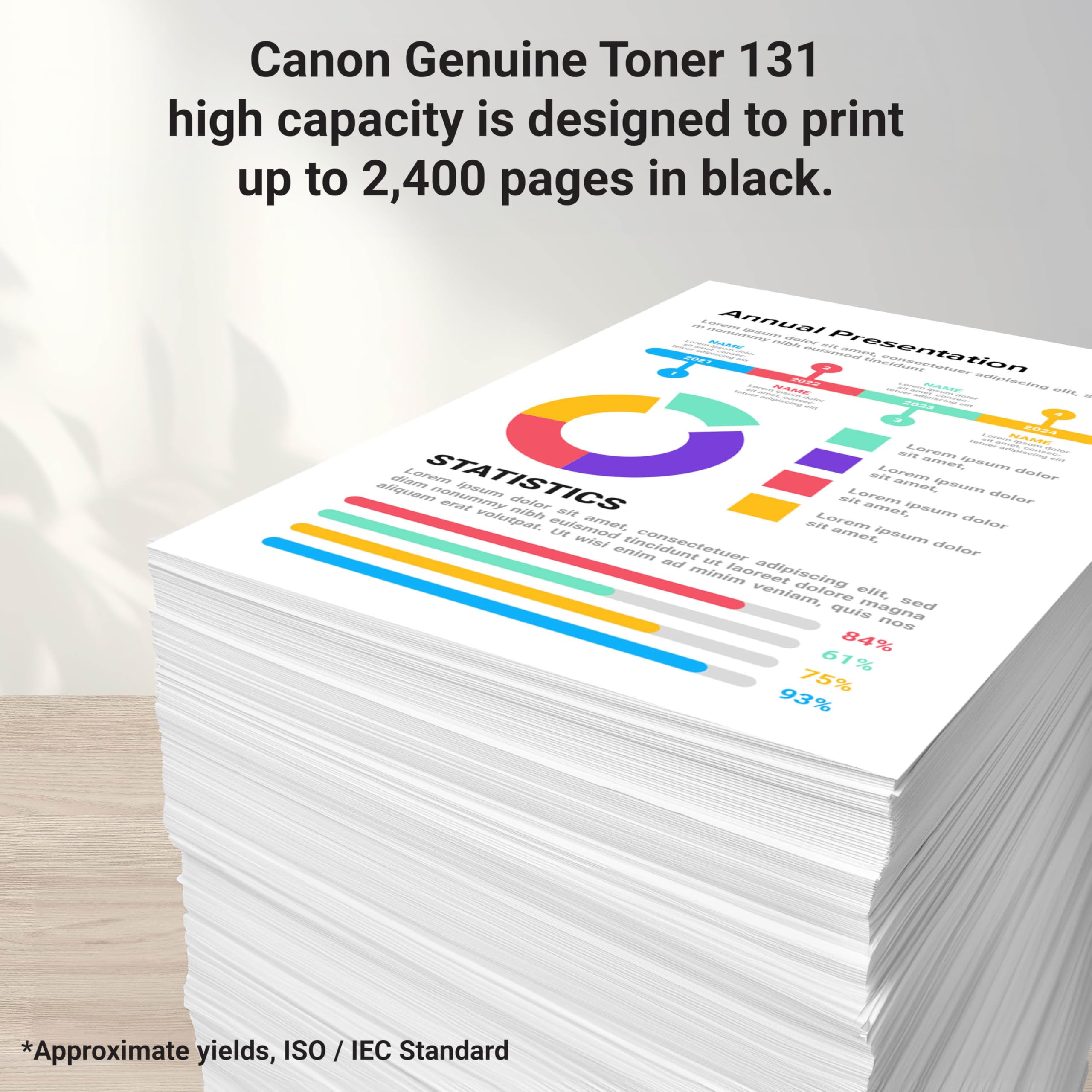 Canon Genuine Toner, Cartridge 131 Black, High Capacity (6273B001), 1 Pack Color imageCLASS MF8280Cw, MF624Cw, MF628Cw, LBP7110Cw Laser Printer, Model Number: 131 Black High Capacity