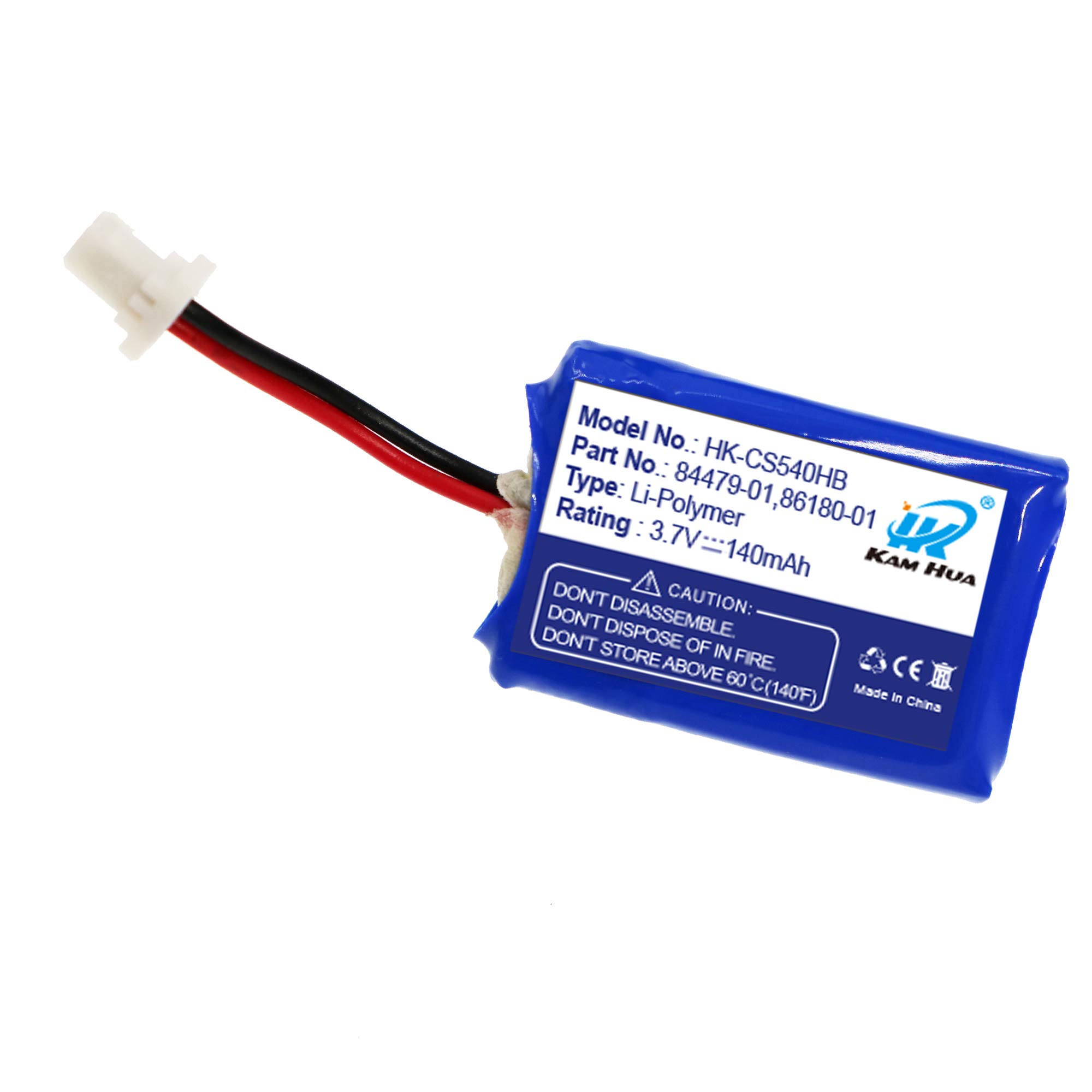 KH KAM HUA Plantronics CS540, C054 Battery Replacement, 84479-01, 86180-01 Battery for Plantronics CS540, C054 Headset,