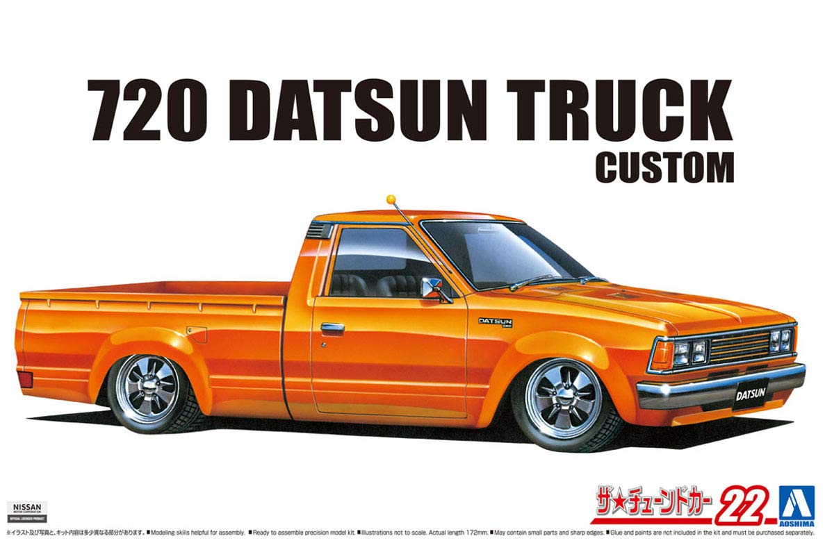 Aoshima 1/24 Scale Kit 58404 720 Truck Custom '82 - Plastic Model Building Kit # 58404