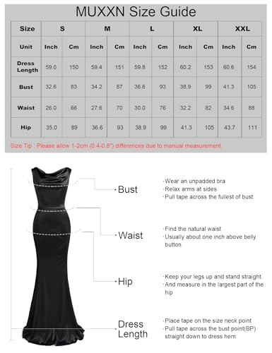 MUXXN Women's Sleeveless Floor Length Sheath Formal Vintage Cocktail Evening Long Maxi Dress Black L