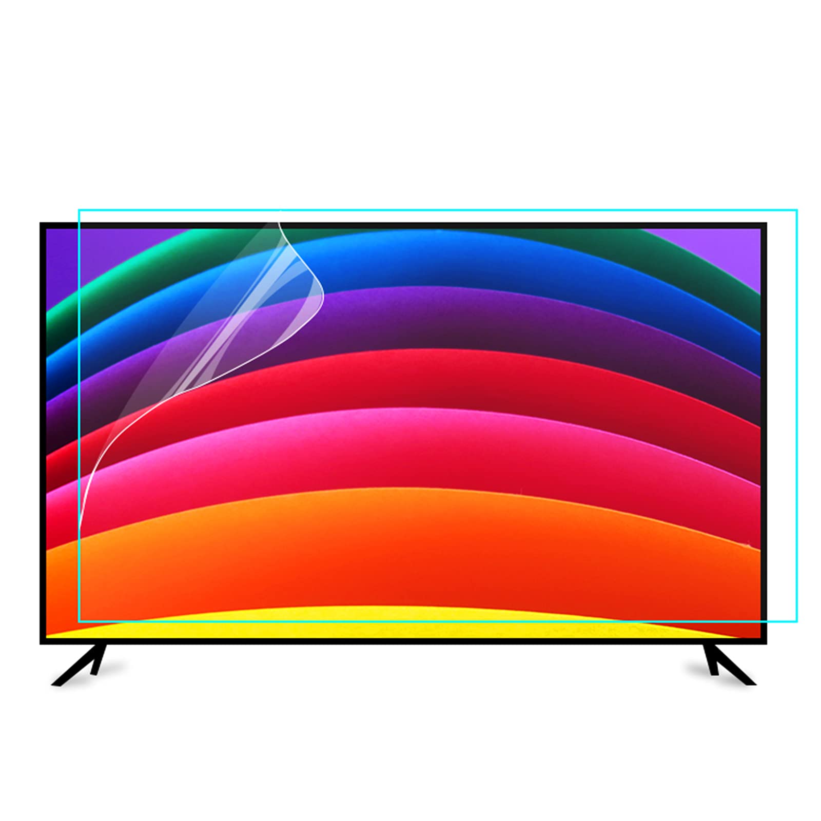 65 Inch Non-Glare TV Screen Protector, Anti-Blue Light/Anti Scratch Protection Film, Protect Your Eyes for Samsung, Insignia, VIZIO, TCL, Sony, Sharp, Hisense, LG, TCL, Etc,65in L56.69inxW31.85in