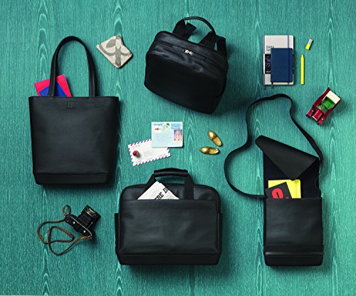 Moleskine Classic Leather Reporter Bag, Black