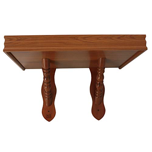 NT furniture Buddha Altar Shelf Stand Wooden Wall Rack Nop (16x24x14.6 inches, Teak)