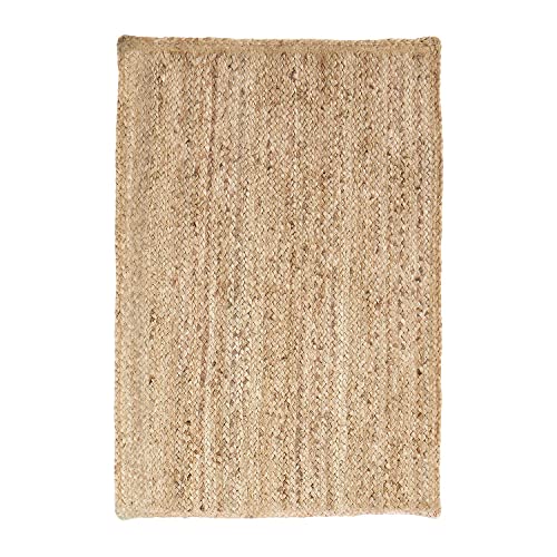 Superior Hand Woven Natural Fiber Reversible High Traffic Resistant Braided Jute Area Rug, 8' x 10'