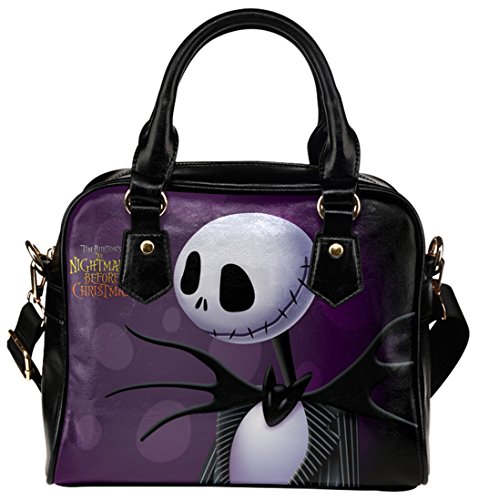 Fashion Shoulder Handbag Crossbody Bags with Jack Skellington Print