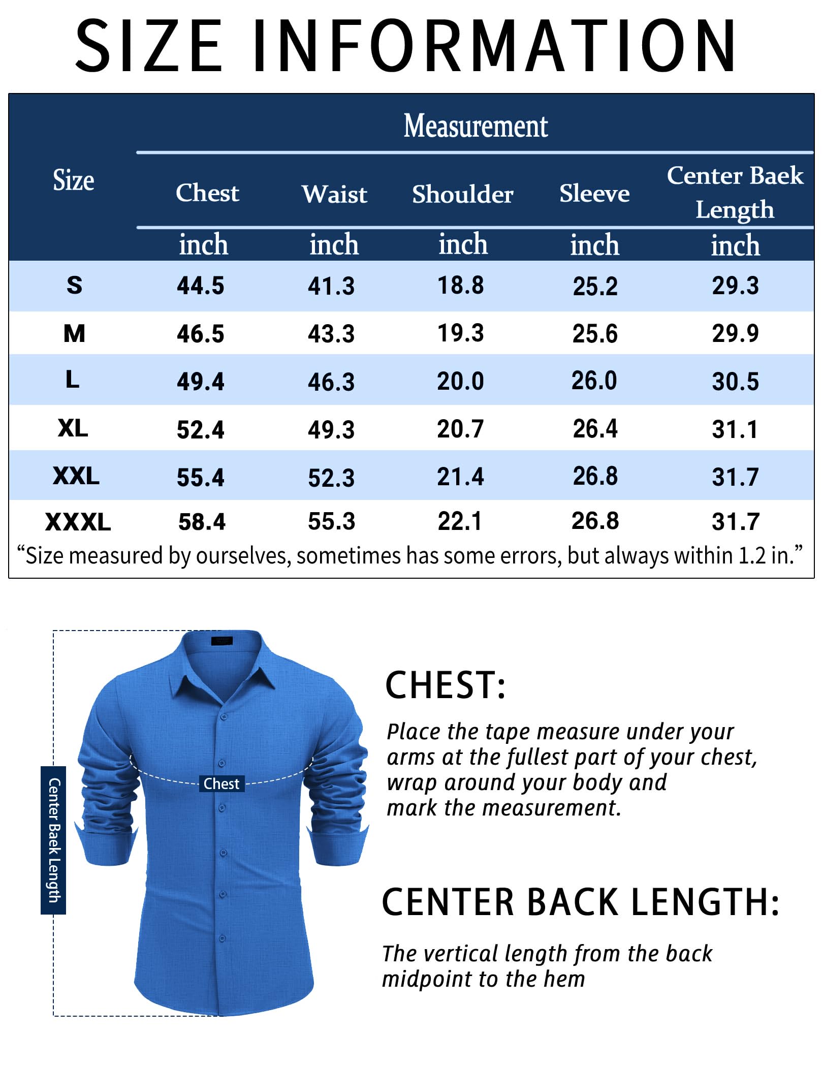 COOFANDY Men's Long Sleeve Linen Button Down Business Shirt Dress Casual Untucked Shirts