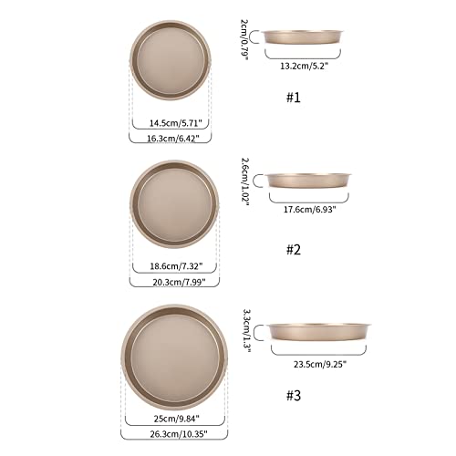 6/8/10in Non-Stick Baking Tray Pizza Pan Thickened Carbon Steel Bread Cake Mold Round Kitchen Baking Accessory Bakeware Round Deep-dish Plates Pans