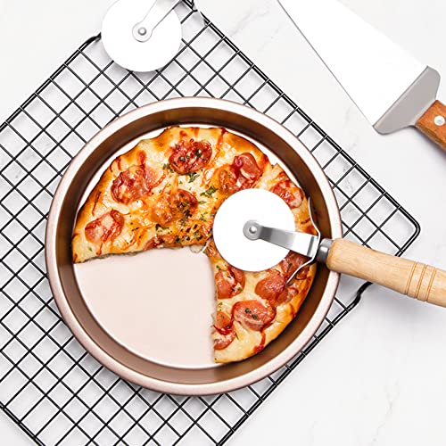6/8/10in Non-Stick Baking Tray Pizza Pan Thickened Carbon Steel Bread Cake Mold Round Kitchen Baking Accessory Bakeware Round Deep-dish Plates Pans