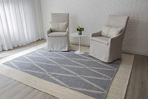 Erin Gates by Momeni River Beacon Denim Hand Woven Indoor Outdoor Area Rug 2' X 3'