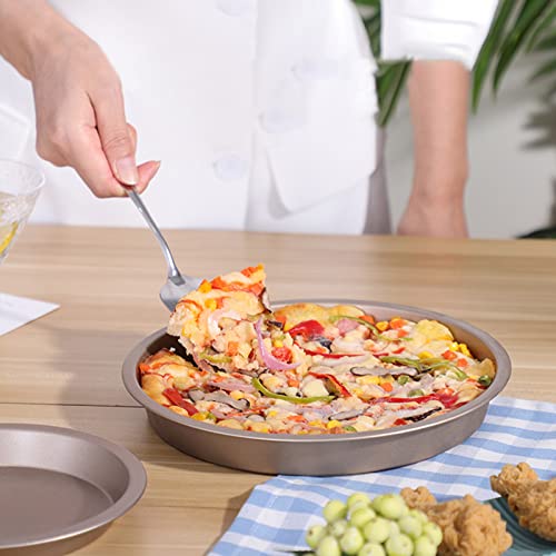 6/8/10in Non-Stick Baking Tray Pizza Pan Thickened Carbon Steel Bread Cake Mold Round Kitchen Baking Accessory Bakeware Round Deep-dish Plates Pans