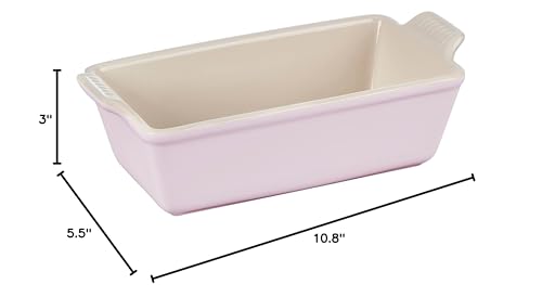 Le Creuset Stoneware Heritage Loaf Pan, 9" x 5" x 3" (1.5 qt.), Shallot