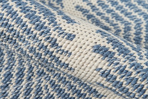 Erin Gates by Momeni River Beacon Denim Hand Woven Indoor Outdoor Area Rug 2' X 3'