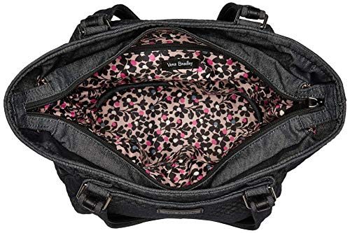 Vera Bradley Women's Denim Glenna Satchel Purse, Denim Navy, One Size