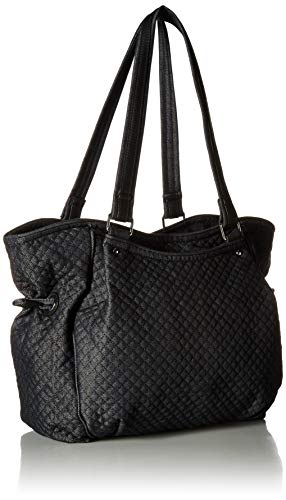 Vera Bradley Women's Denim Glenna Satchel Purse, Denim Navy, One Size