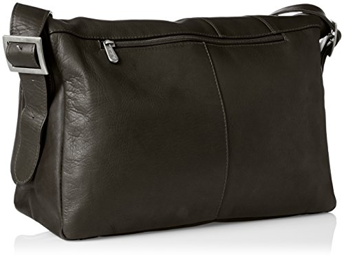 Piel Leather Cross Body Tote, Black, One Size