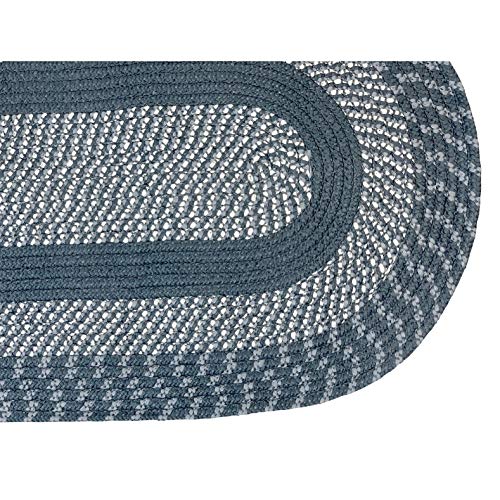 Better Trends Newport Braid Collection is Durable and Stain Resistant Reversible Indoor Utility Rug 100% Polypropylene in Vibrant Colors, 22" x 40" Oval, Tan